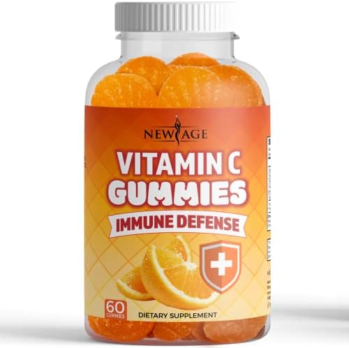 Amazon.com: NEW AGE Vitamin C Gummies Orange Vitamin C Gummy - Supports ...