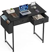 Amazon.com: Sweetcrispy Computer Desk Small 32 Inch Home Office Bedroom ...