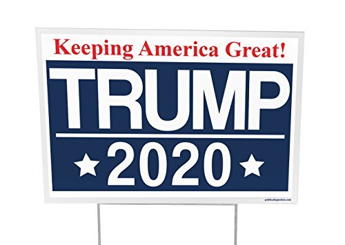 Amazon.com : Trump For President 2020 Outdoor Yard Sign - 12x18 ...