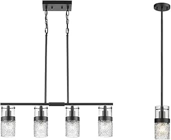 LMS Island Light Sets, Set of 2 Matching Bundle, Linear Chandelier ...