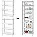 Amazon.com: Finnhomy 8-Tier Wire Shelving Unit Adjustable Steel Wire ...