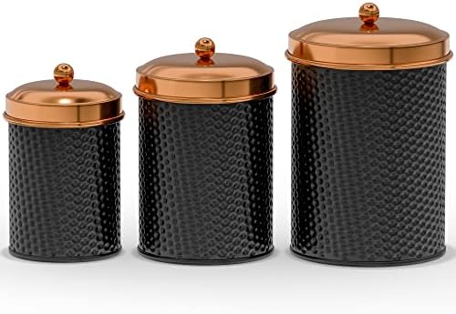 Amazon.com: Circleware Treasure Kitchen Glass Canister with Copper Lid ...