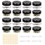 Empty Plastic Cosmetic Jars and Sample Containers with Lids, Travel ...