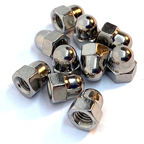 M5 Dome Nut DIN1587, A4 (316) Stainless Steel (Pack of 10) – BigaMart
