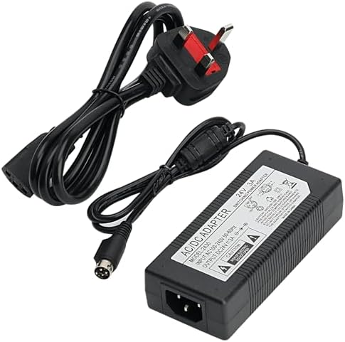 24V 2.5A Scanner Thermal Adapter Charger Compatible With Epson C825343 ...