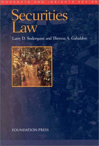 Amazon.com: Securities Law (Concepts and Insights Series ...