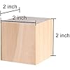 Amazon.com: Supla 20pcs 2 inch Wooden Cubes Unfinished Wood Blocks for ...