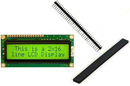 ElectroBot LCD 16X2 Alphanumeric Display With Pack Of Header Strips For 8051,AVR,Arduino,Pic,Arm ...