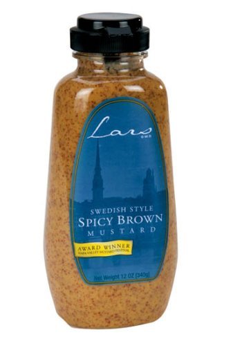 Amazon.com: Lars' Own Swedish Style Mustard - Spicy Brown, 12-Ounce ...