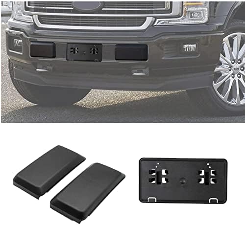 Amazon.com: Front Licenses Plate Frame Bracket & Bumper Guards Pads ...