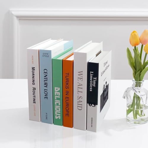 Amazon.com: 4 Pack Faux Books for Decoration, Ediactcyl Modern Fashion ...