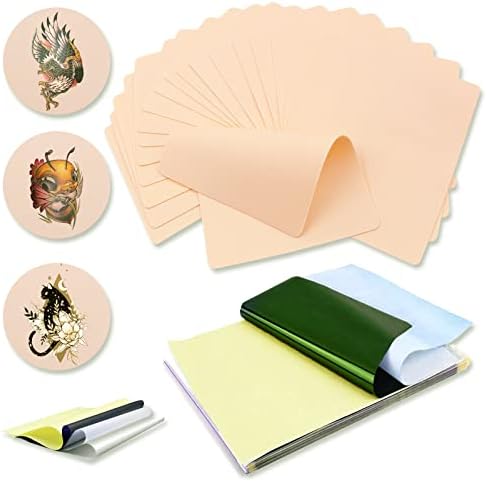 Amazon.com : Combofix 20Pcs Tattoo Skin Practice with Transfer Paper ...