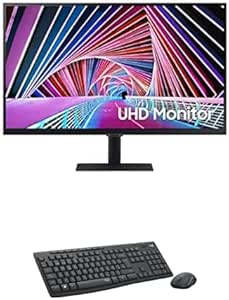 SAMSUNG Monitor 27" LS27A700NWLXZX Monitor UHD + Logitech MK295 Combo ...