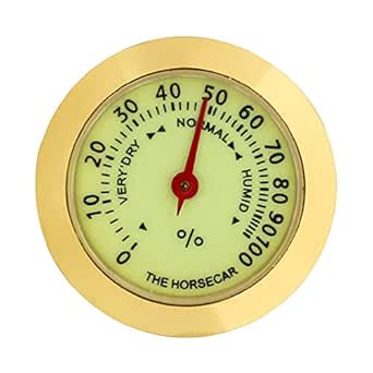 Amazon.com: Hygrometer 1.5in Mini Round Metal Hygrometer Humidity Gauge ...