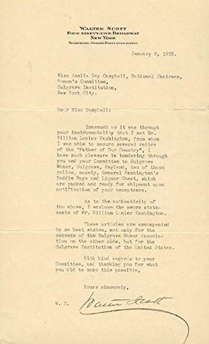 Amazon.com: Walter Scott - Typed Letter Signed 01/09/1923 ...