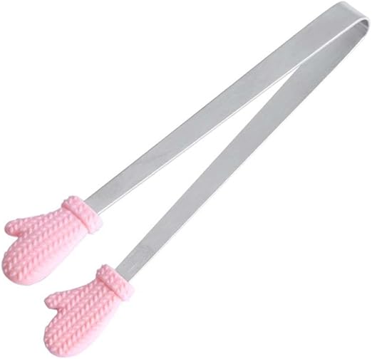 Amazon.com: Mini Hand Shape Tong Silicone Food Tongs Stainless Steel ...