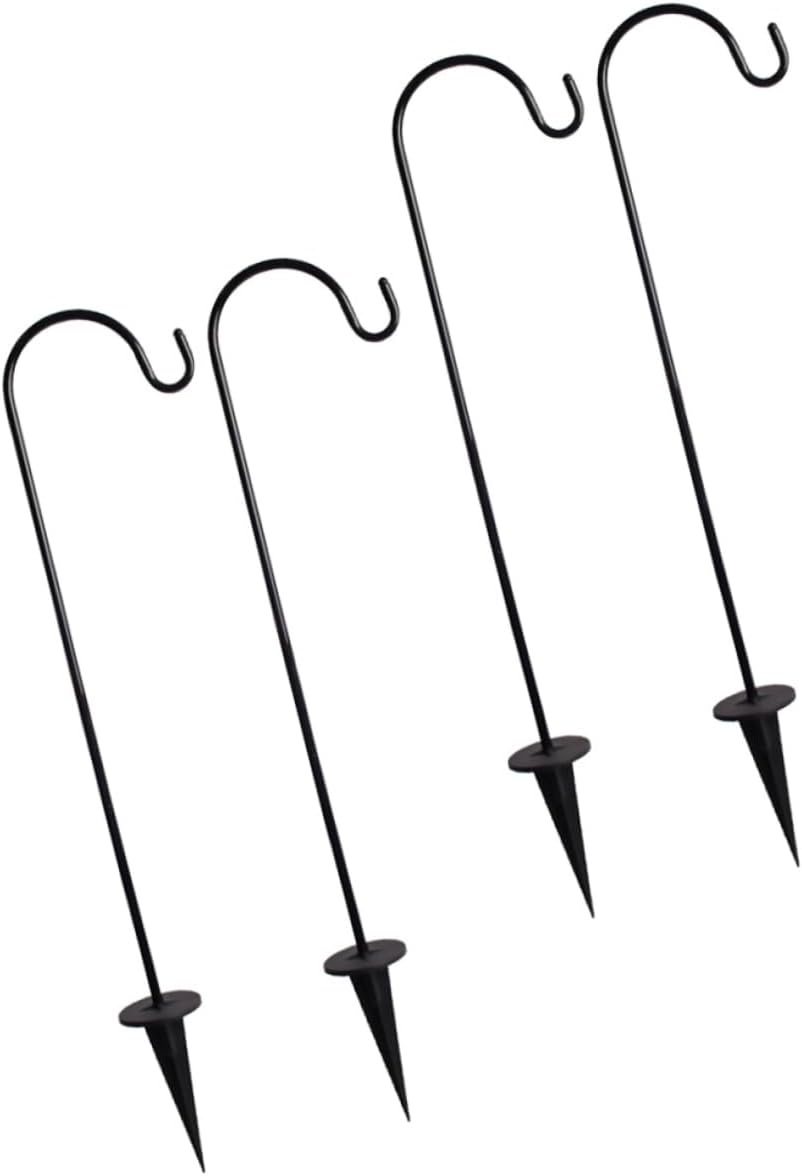 Amazon.com: HAKIDZEL 4 Pcs Iron Floor Plug Plant Rack Outdoor Hooks Peg ...
