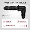 Amazon.com: EVIL ENERGY Male 90 Degree 3AN Bulkhead Fitting Adapter ...
