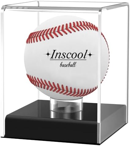 Amazon.com: Inscool Baseball Display Case,Acrylic Baseball Display ...