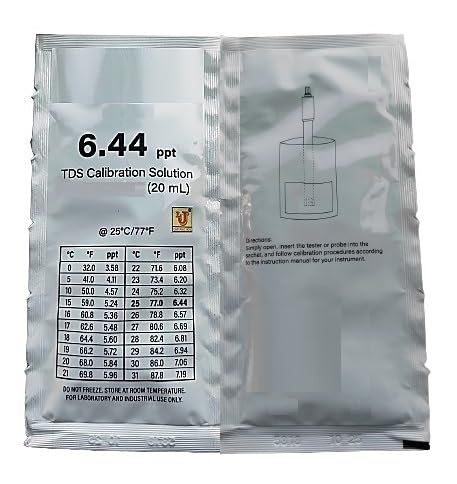 Lab Junction TDS Calibration Solution 6.44 ppt 20 ml for TDS Meter L J ...