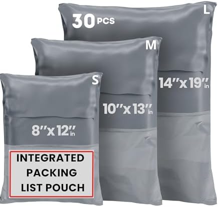 Amazon.com: Poly Mailers Shipping Bags (30 Pack) — Self-Seal Plastic ...