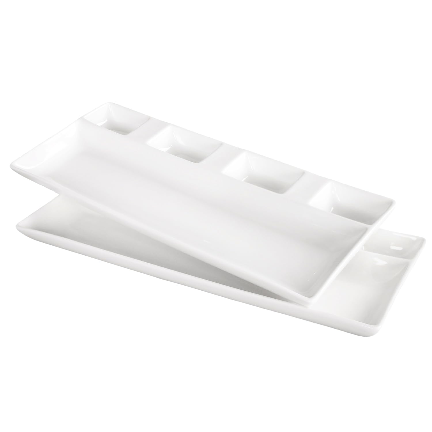 Amazon.com | Creativity Home Chip and Dip Serving Set Porcelain Tray ...