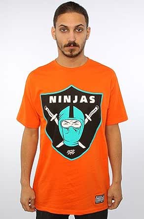 RockSmith The Ninja Shield Tee,Medium,Orange | Amazon.com