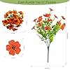 Amazon.com: Cherica 12 Pcs Outdoor Fall Decor, Fall Flowers Artificial ...