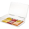 Amazon.com: iDesign Kitchen Binz BPA-Free Plastic Stackable Organizer Box with Lid - 7.26" x 10. ...