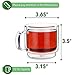 Amazon.com | BTaT- Stackable Insulated Coffee Mugs, Glass Tea Mugs, Set ...