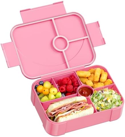 Amazon.com: Jeopace Bento Box for Kids Lunch Containers with 4 ...