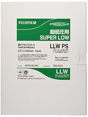 Fujifilm PRESCALE-LLW-PS Pre-Sheet Two-Seat Type for Ultra-Low Pressure ...