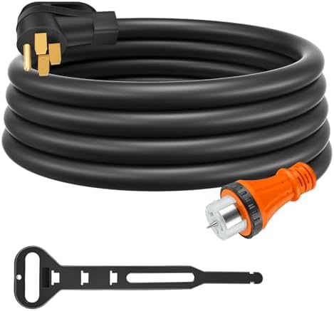 Amazon.com: VEVOR 20 FT 50 Amp Generator Extension Cord NEMA N14-50P ...