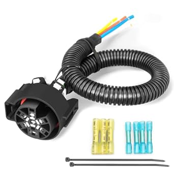 Amazon.com: NeaLia 7 Pin Trailer Wiring Harness Replacement USCAR, OEM Style Wire Harness for ...