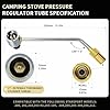 Amazon.com : MCAMPAS Propane Hose Adapter with Regulator 6FT ...