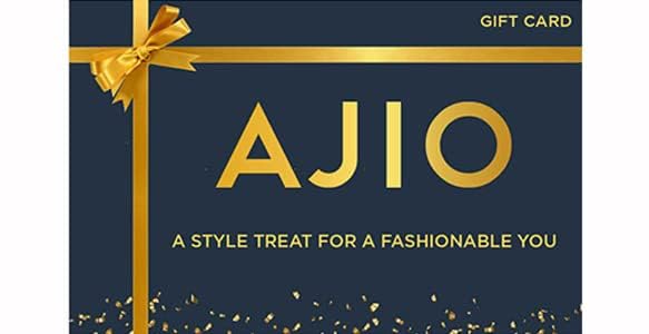 AJIO| Flat 5% off | E-Gift Card | Instant delivery | Valid for online ...