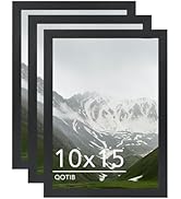 Amazon.com - QOTIB 10x15 Picture Frame Black for Wall Mounting ...