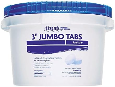 Amazon.com : Leslie's 3-Inch Jumbo Chlorine Tablets for Swimming Pools ...