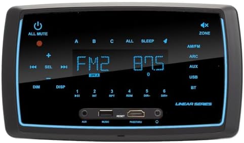 Amazon.com: RV Stereo Receiver Touch Screen with AM/FM/AUX/USB/BT & 3 ...