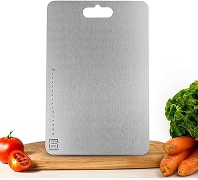 Buy UrbanFix Stainless Steel Chopping Board for Kitchen, Heavy Duty ...