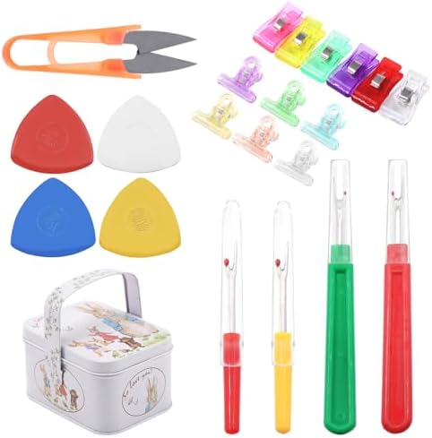 Swpeet 108Pcs Sewing Tools Kit, 10Pcs Professional Tailor's Chalk and ...