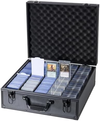 Amazon.com: MORABTO Toploaders Storage Box,Holds 1200+ Top Loader ...