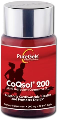 Amazon.com: PureGels CoQsol 200, Multi-Ingredient Coenzyme Q10, 200 mg ...