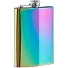 Premier Housewares Hip Flask, Rainbow, 8oz, Stainless-Steel, Multi ...