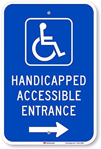 Amazon.com: SmartSign 18 x 12 inch Handicap “Access Ramp” Metal Sign ...