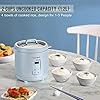 Amazon.com: Topwit 2 Cups Mini Uncooked Rice Cooker with Glass Cover, 1 ...