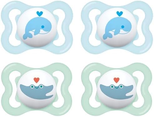 Amazon.com : MAM Mini Air Pacifiers, Sensitive Skin Pacifier 0-6 Months ...