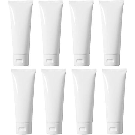 Amazon.com: VASANA 20PCS 100ml/3.4oz Empty Refill White Plastic ...