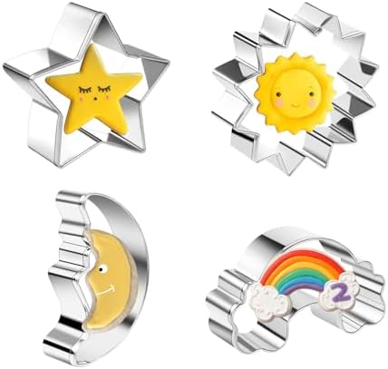 Amazon.com: Star, Moon, Cloud and Sun Cookie Cutters 9 Piece Set - Twinkle Twinkle Little Star ...