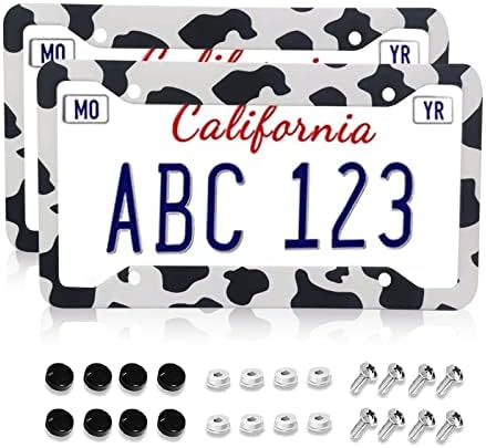 Amazon.com: Newest Customized Decorative License Plate Frame with ...